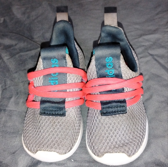 adidas | Shoes | Adidas Gray And Red Sneakers With Modern Mesh Design ...